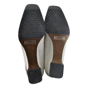 BELLINI ONTARIO | Shoes | Bellini Ontario Low Wedge White Leather Shoes ...